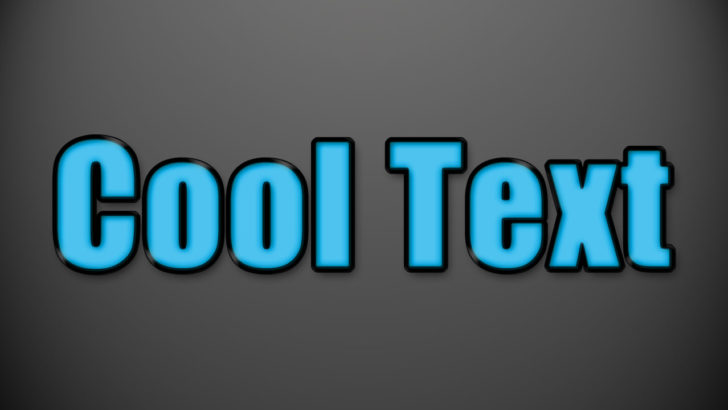 Photoshop PSD: Cool Blue Text - Robert's Productions | Post Production Tips