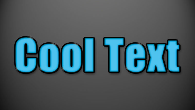 Photoshop PSD: Cool Blue Text - Robert's Productions | Post Production Tips