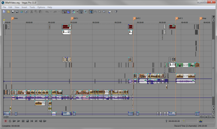 Sony Vegas: Full Timeline View - Robert's Productions | Post Production ...